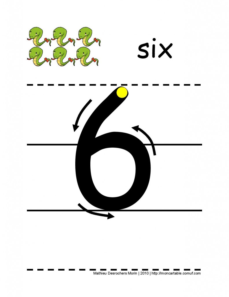 Le tracé des chiffres de 0 à 9 – Rapido-Présco