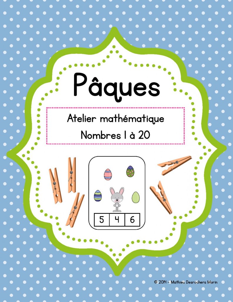 Atelier mathématique (jeu) – Pâques – Rapido-Présco